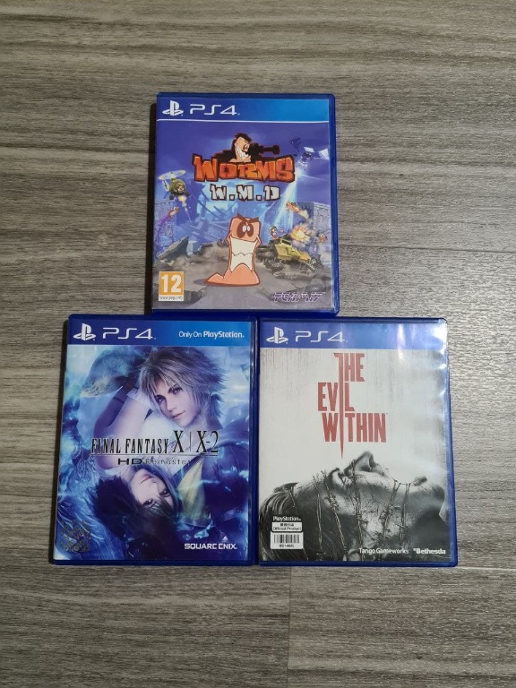 ps4 / ps5 games: worms, final fantasy x | x-2 ffx remaster, the evil ...