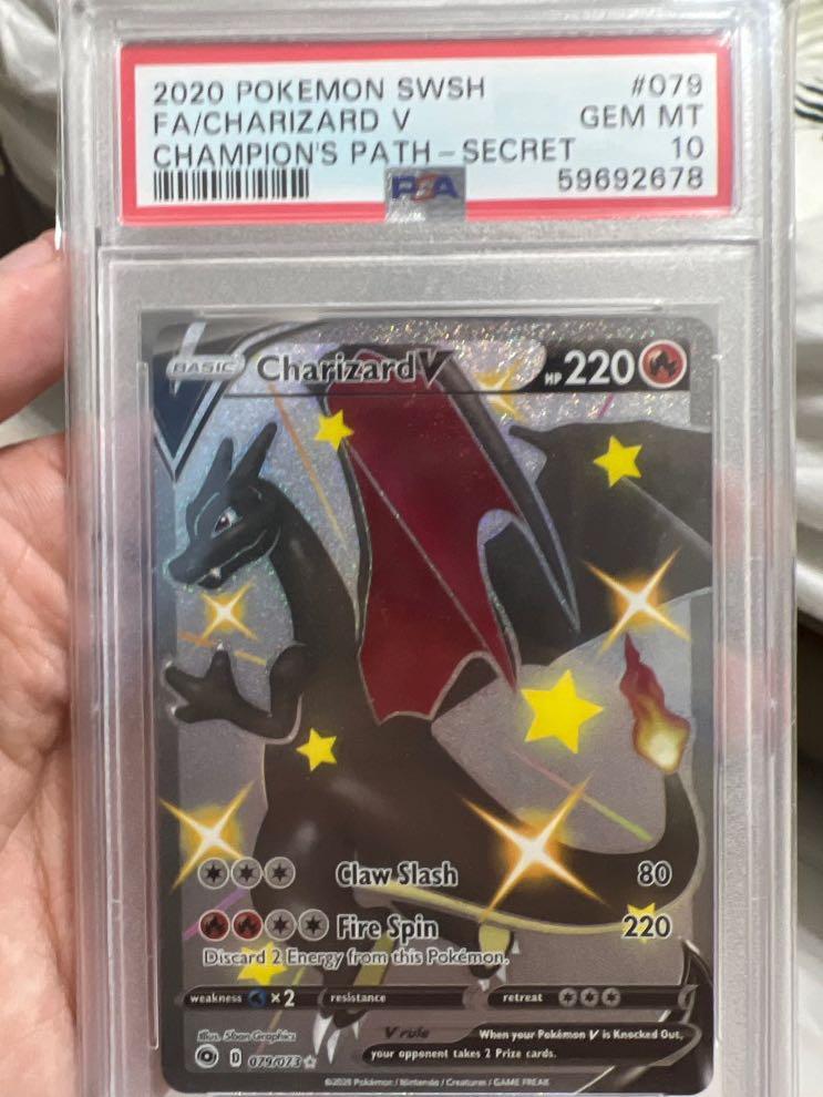 PSA 10 - Shiny Charizard V, Hobbies & Toys, Toys & Games on Carousell