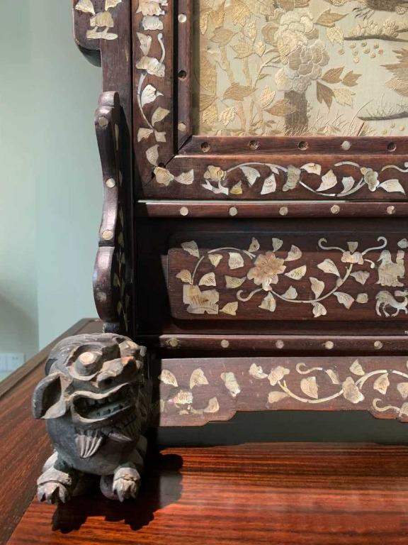 RARE 19th Century Antique Straits Chinese/Peranakan Mother-of-Pearl ...
