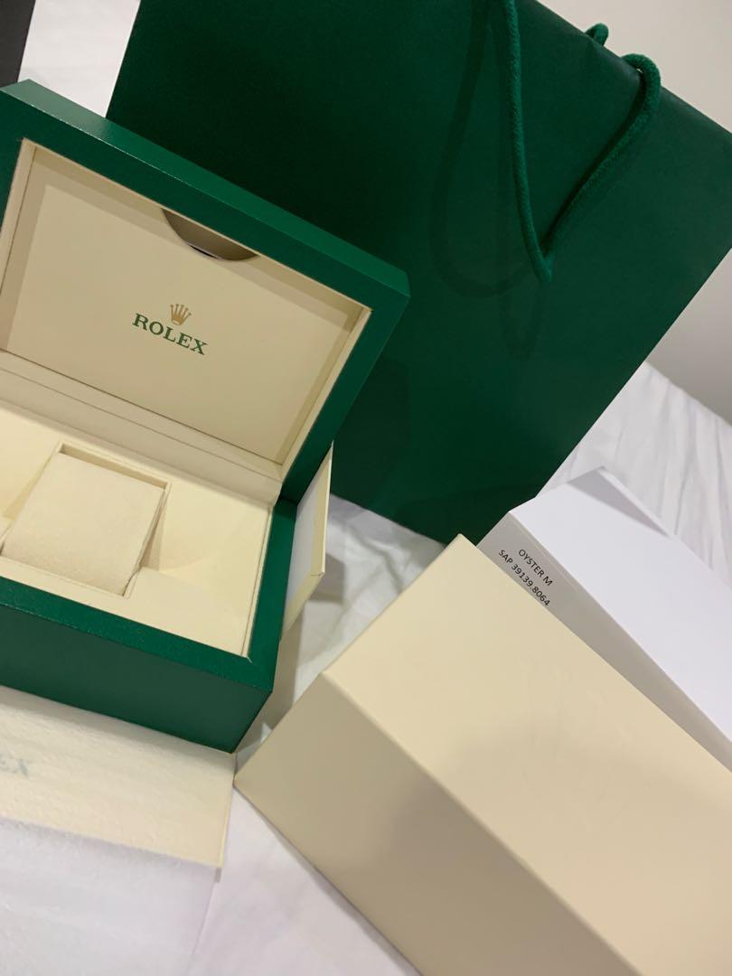Rolex box and paperbag, Luxury, Watches on Carousell
