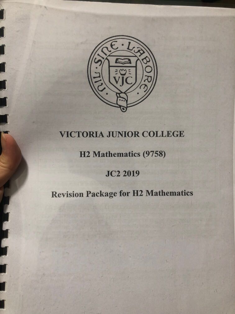 (SET OF 5) VJC H2 MATHEMATICS J1/J2 PAST YEAR PAPERS, Hobbies & Toys ...