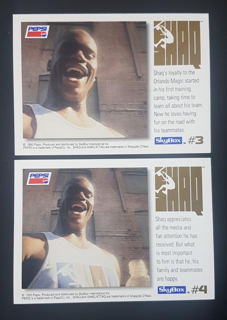 Shaquille O'neal Pepsi Cards, Hobbies & Toys, Toys & Games on Carousell