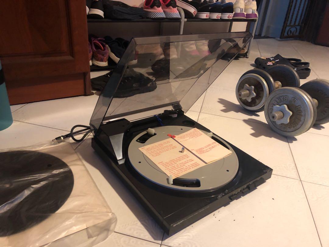 Sharp turntable (RP-303), Audio, Other Audio Equipment on Carousell