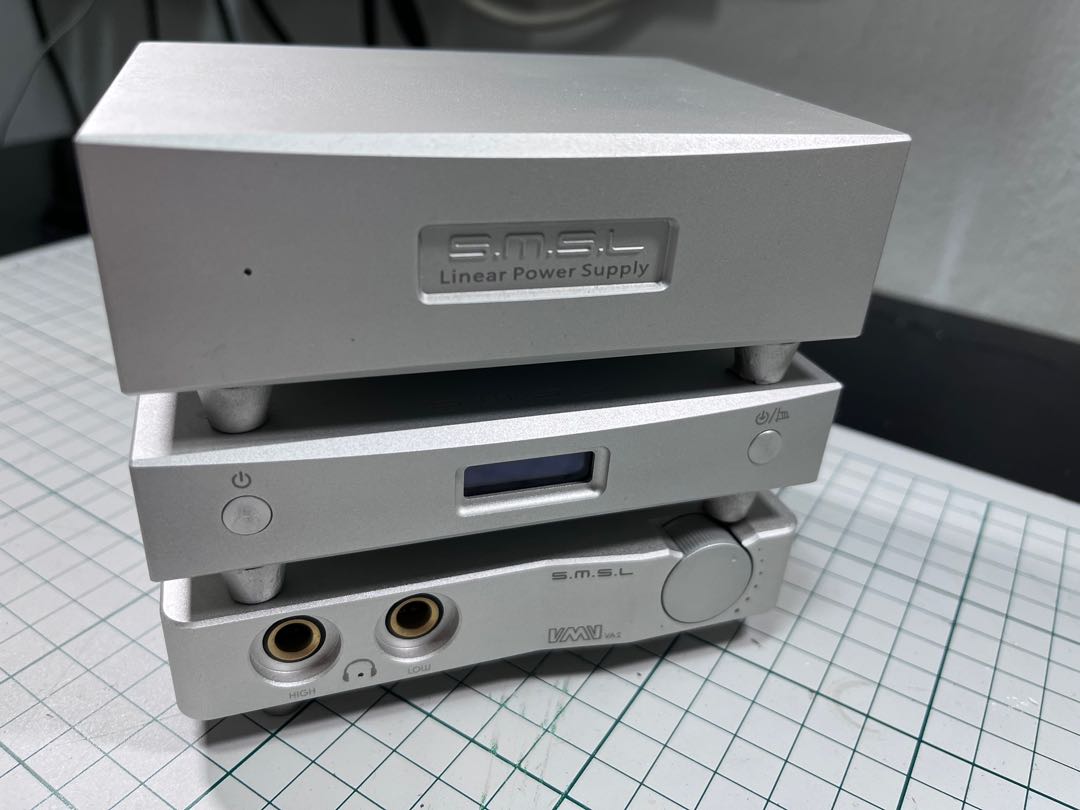 SMSL Headphone Stack - P1 Linear Power Supply, M8 DAC & VMV VA2 AMP ...