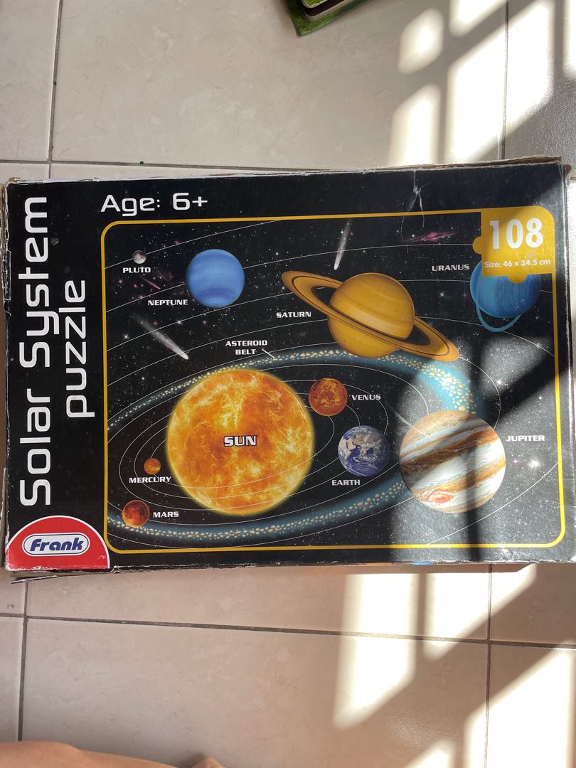 Solar system puzzle 108 pieces, Hobbies & Toys, Toys & Games on Carousell