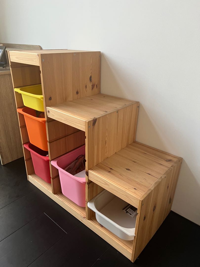 storage frame / shelf with boxes, Furniture & Home Living, Furniture ...