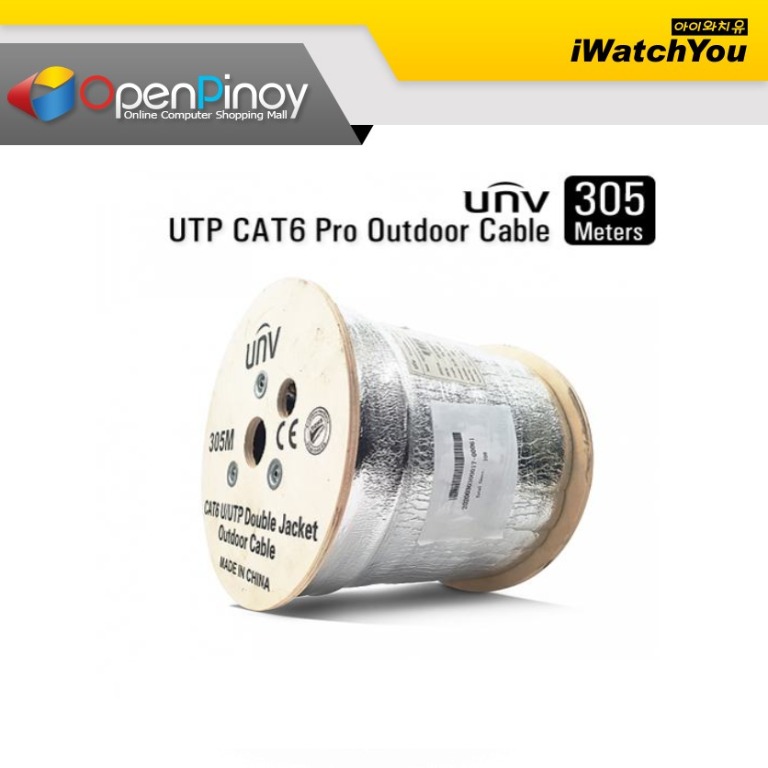 UNV 305meters CAT6 Pro UTP Outdoor Cable Double Jacket, Furniture ...