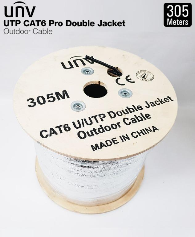 UNV 305meters CAT6 Pro UTP Outdoor Cable Double Jacket, Furniture ...