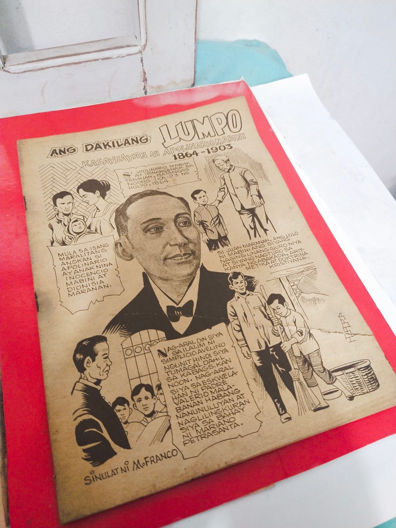 vintage comics about "APOLINARIO MABINI"/No covers/1970s era/Still good ...