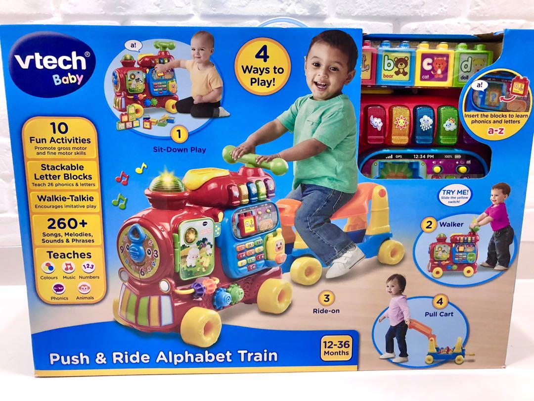 Vtech baby Push & Ride Alphabet Train, Babies & Kids, Infant Playtime ...