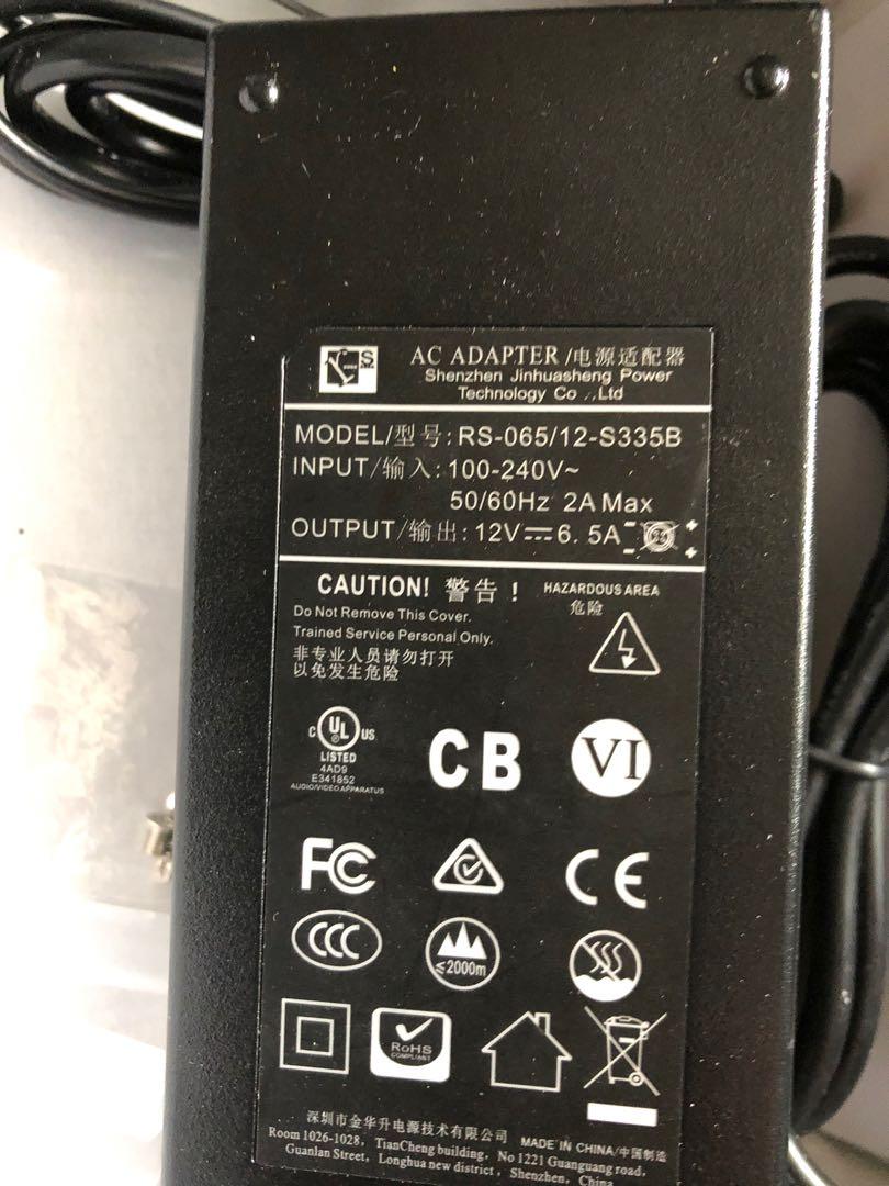 yottamaster 12v 6.5a 4 pins power adapter, Computers & Tech, Parts ...