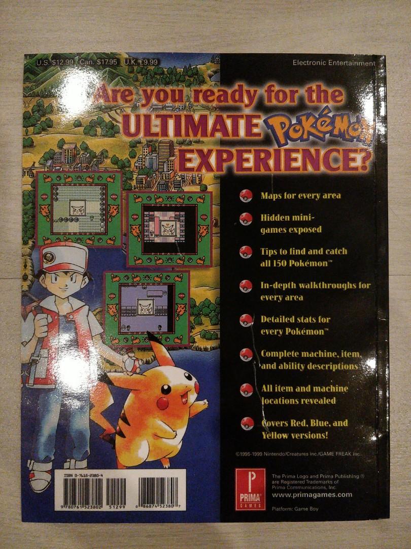 1999 Prima's Official Pokemon Strategy Guide Special Pikachu Edition ...