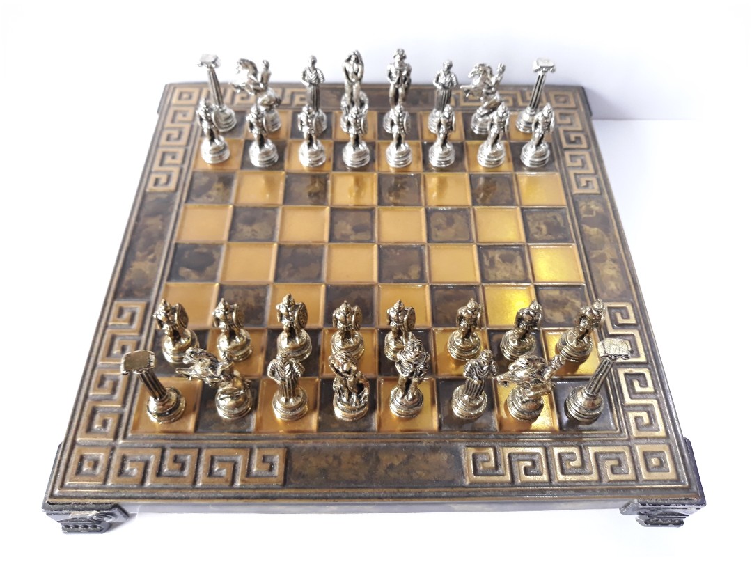 32 pcs Ancient Persian Metal Chess Set, Hobbies & Toys, Toys & Games on ...