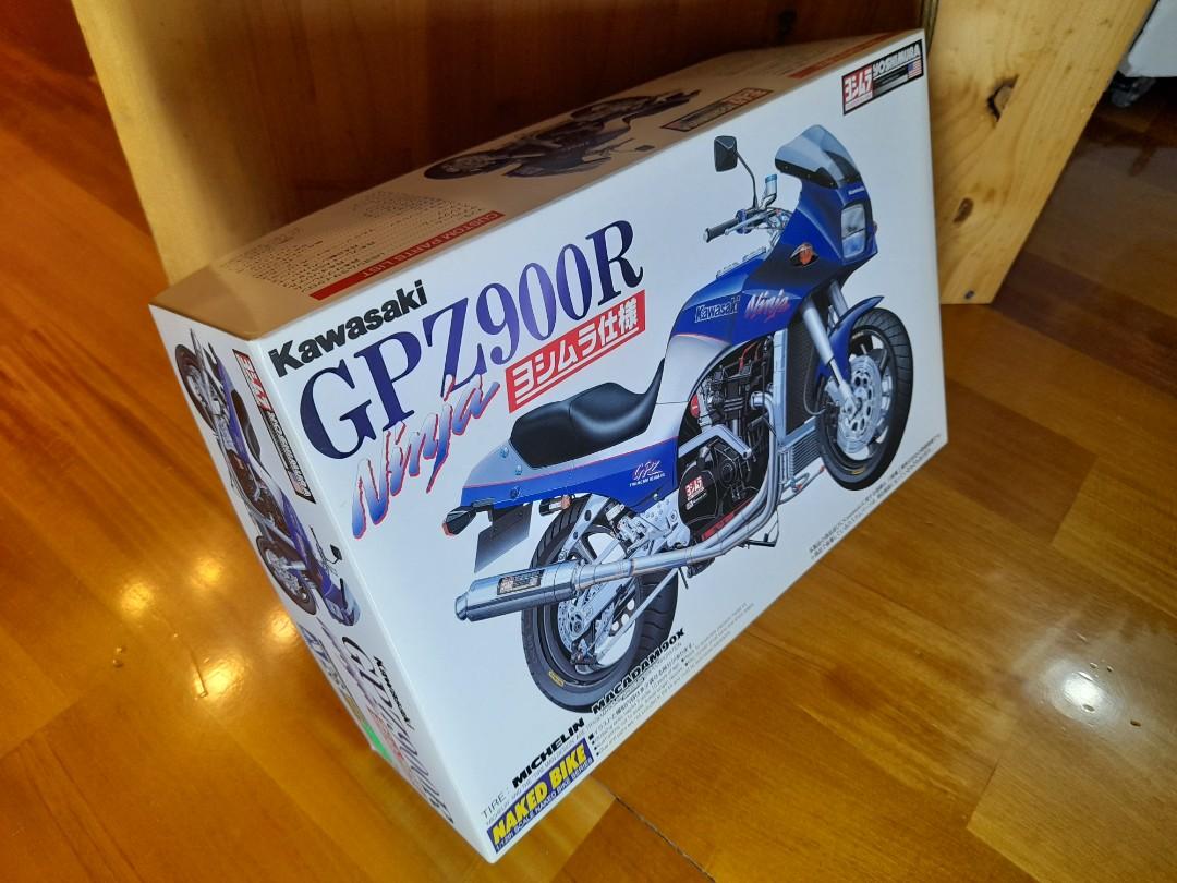 全新 1：12 Aoshima Kawasaki GPZ 900R Ninja YOSHIMURA 仕樣, 興趣及遊戲, 玩具 & 遊戲類 - Carousell