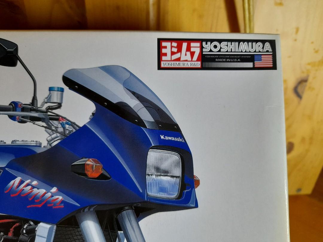 全新 1：12 Aoshima Kawasaki GPZ 900R Ninja YOSHIMURA 仕樣, 興趣及遊戲, 玩具 & 遊戲類 - Carousell