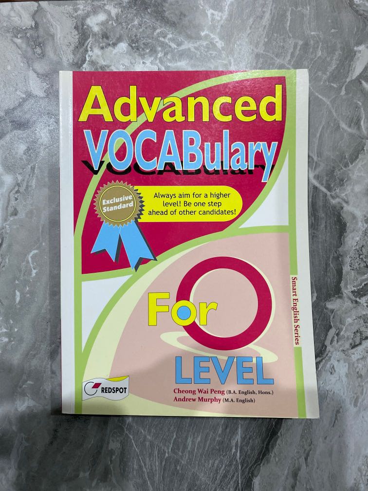 ADVANCED VOCABULARY - O LEVEL ENGLISH, Hobbies & Toys, Books ...