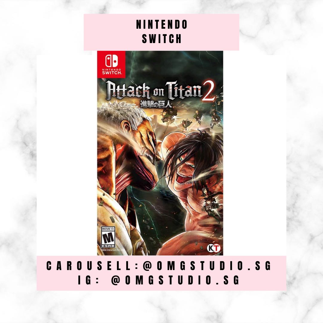 Attack on Titan 2 AOT Nintendo switch game, Video Gaming, Video Games ...
