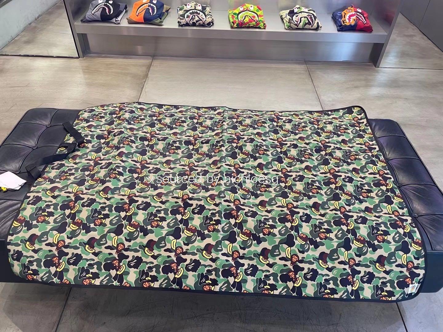 BAPE BABY MILO ABC MILO CAMO PICNIC MAT, Furniture & Home Living ...