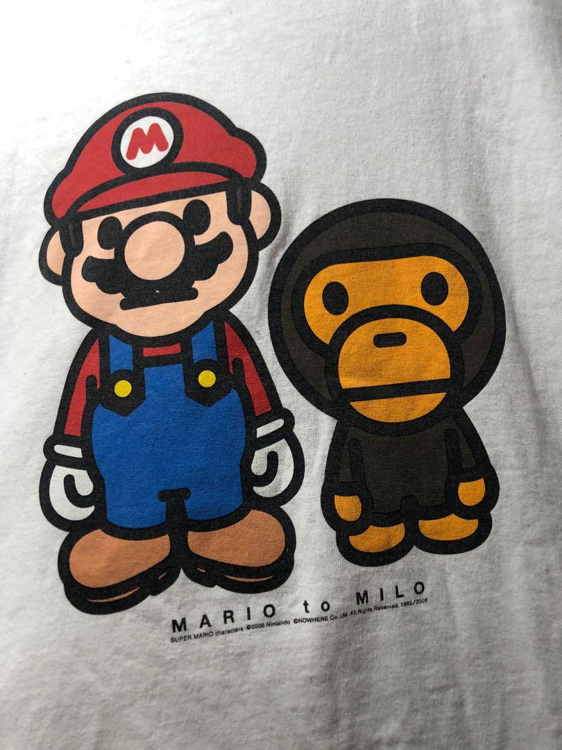 Bape Mario Milo, Men's Fashion, Tops & Sets, Tshirts & Polo Shirts on ...