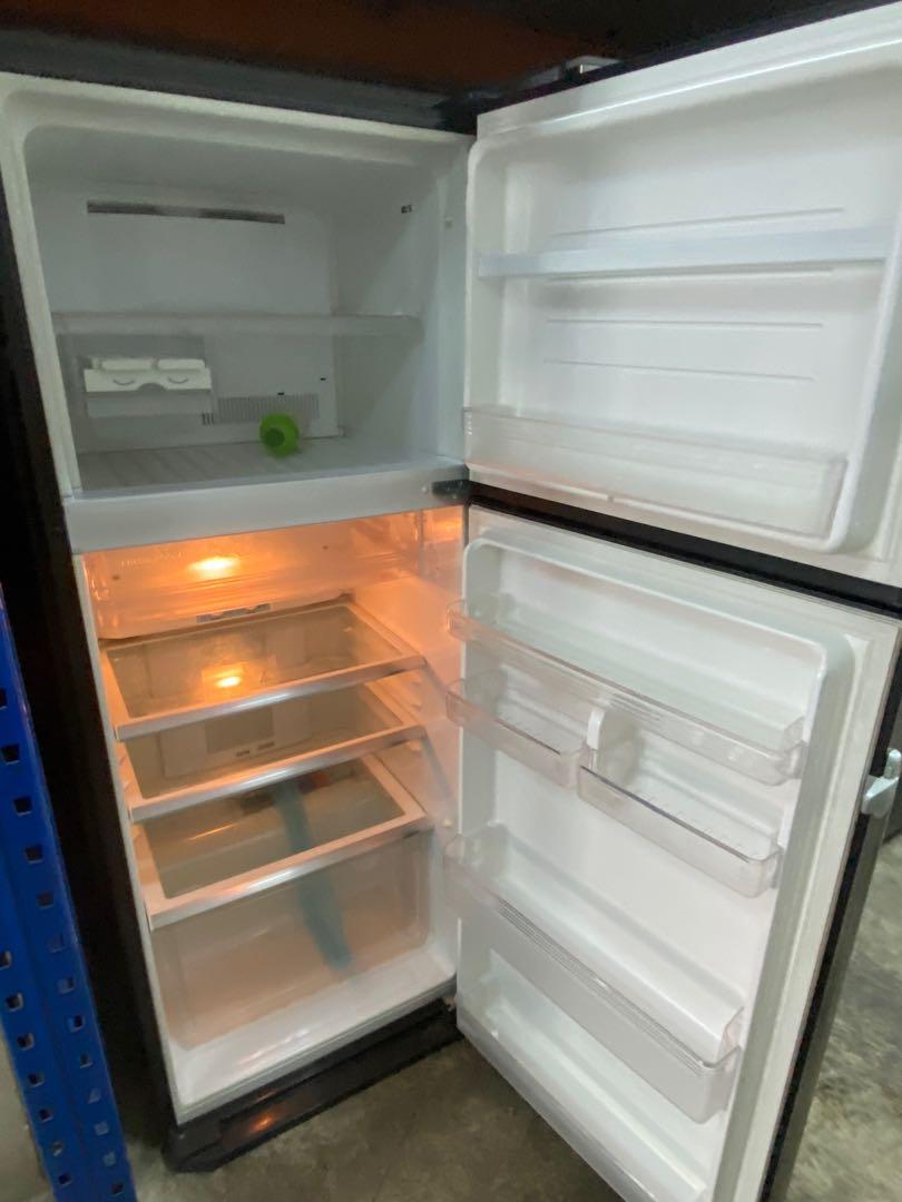 Black Sharp Fridge, 368L, TV & Home Appliances, Kitchen Appliances ...