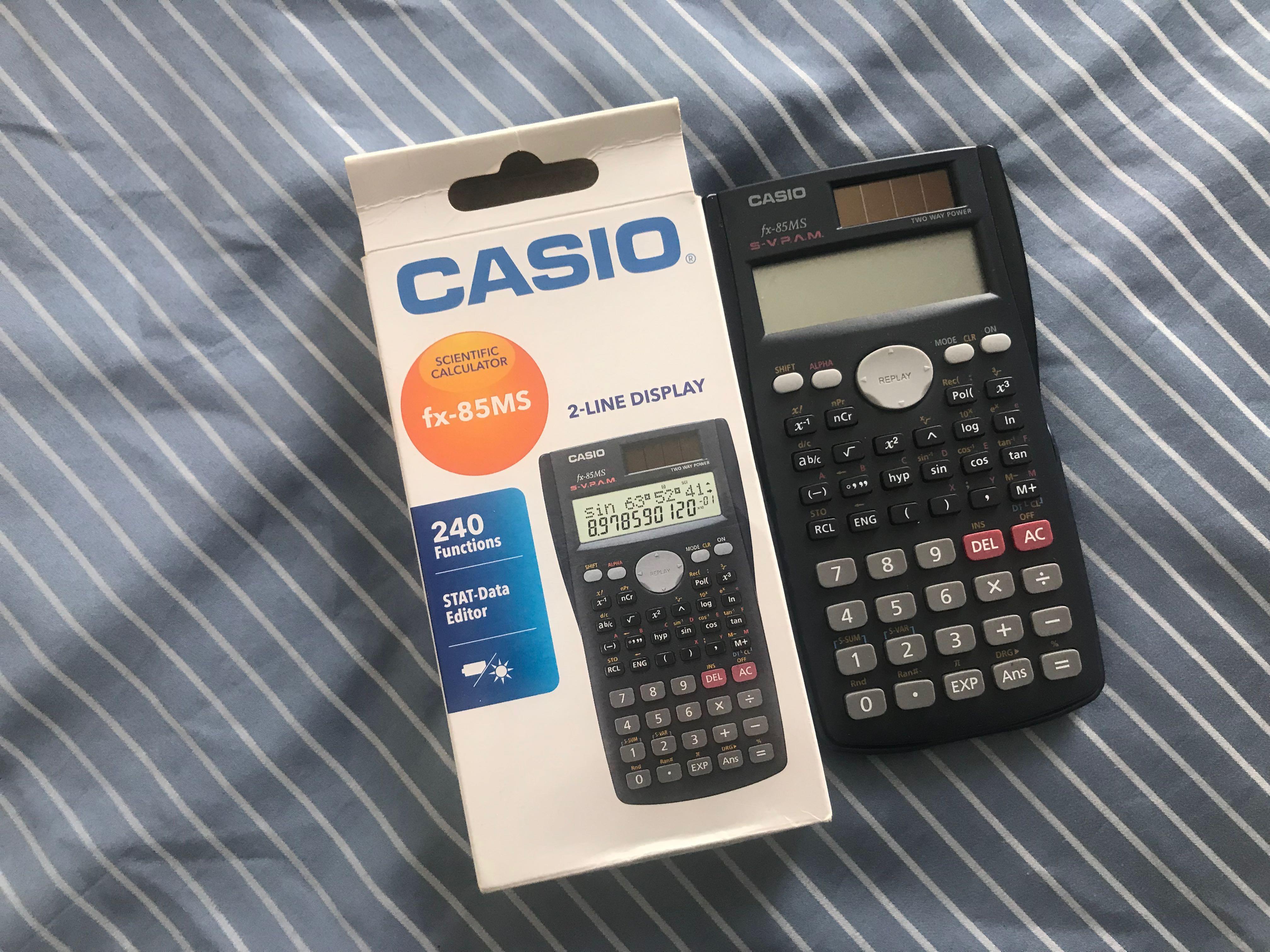 Casio FX-85MS Scientific Calculator, Computers & Tech, Office ...