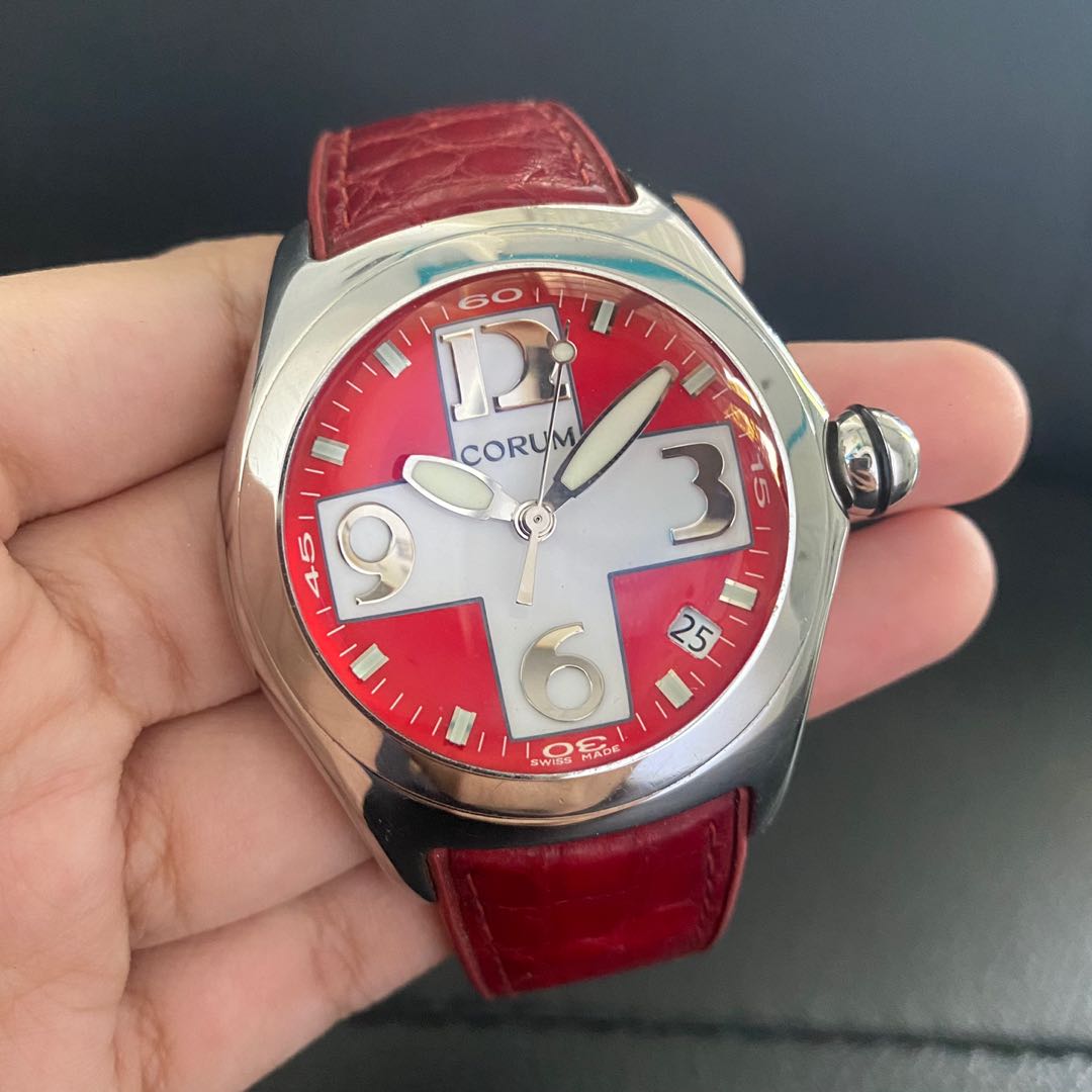 CORUM Bubble Swiss Flag Dial Watch, Luxury, Watches on Carousell