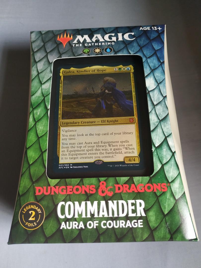 Dungeons and Dragons forgotten realms Aura of Courage commander Precon ...
