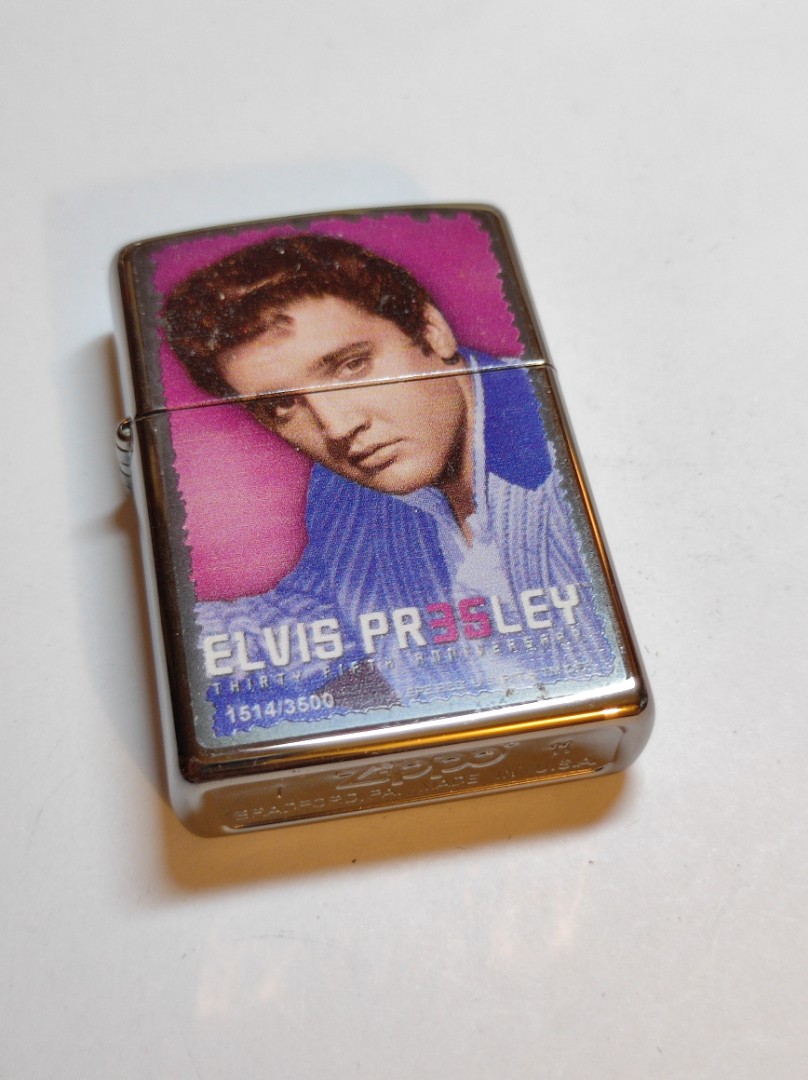 Elvis 原裝美國 zippo lighter 打火機 機殼, 興趣及遊戲, 收藏品及紀念品, 古董收藏 - Carousell