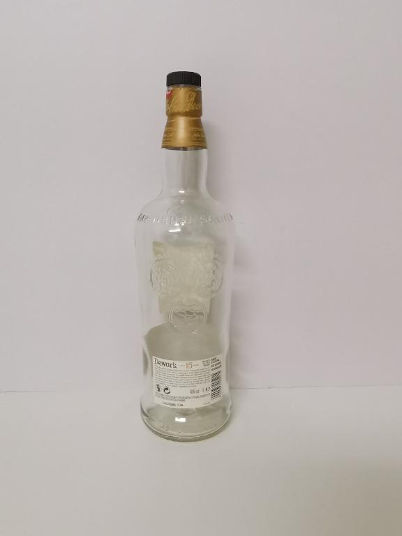 Empty Liquor Bottle - Dewar's 15, Furniture & Home Living, Home Decor ...