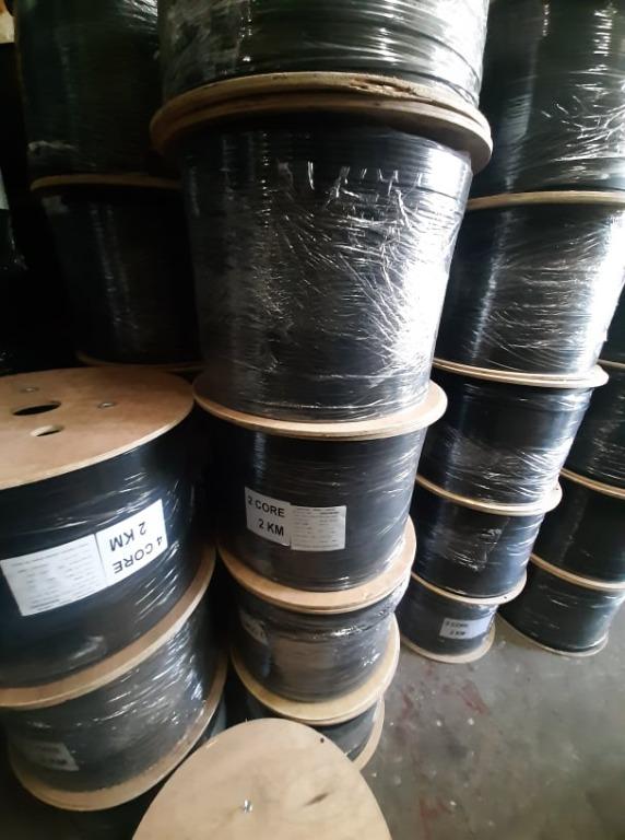 Fiber Optic Drop Cable 1/4/8 Core 1&2KM Non Telco FOC COMLINK FTTH Drop ...