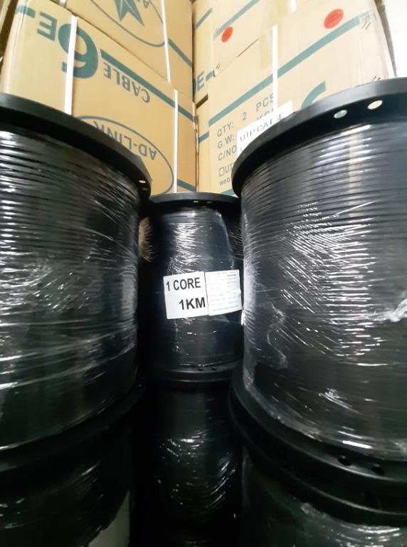 Fiber Optic Drop Cable 1/4/8 Core 1&2KM Non Telco FOC COMLINK FTTH Drop ...