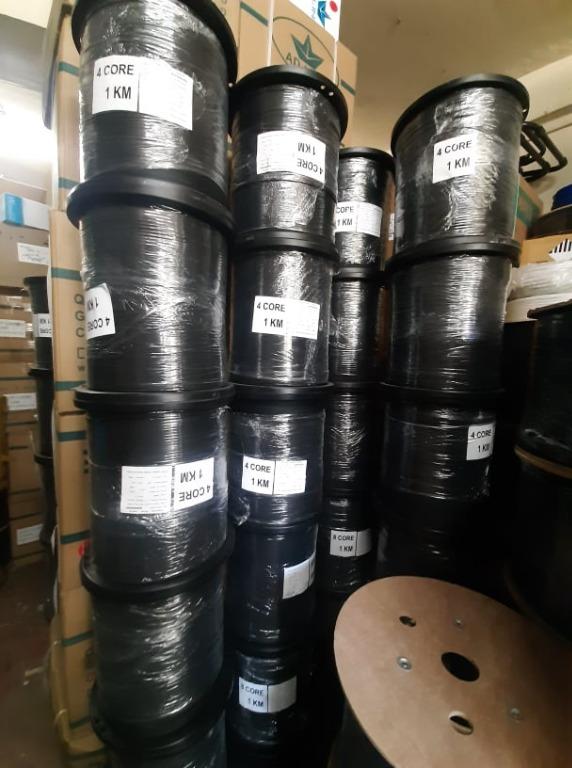 Fiber Optic Drop Cable 1/4/8 Core 1&2KM Non Telco FOC COMLINK FTTH Drop ...