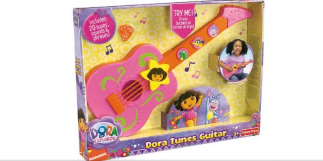 Fisher-Price Dora the Explorer Tunes Guitar toy, Babies & Kids, Infant ...