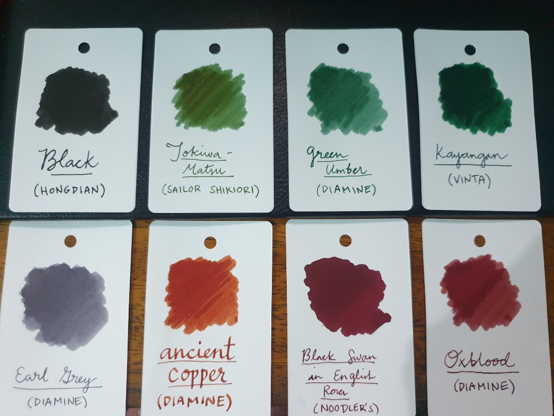 Fountain Pen Ink Samples (Diamine, Noodler's, Pilot Iroshizuku, etc ...