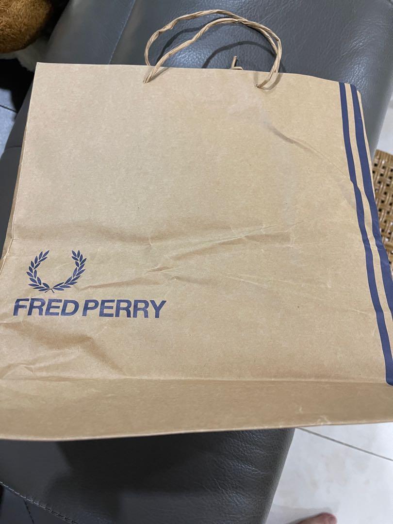 Fred perry paper bag BIG, Men's Fashion, Bags, Sling Bags on Carousell