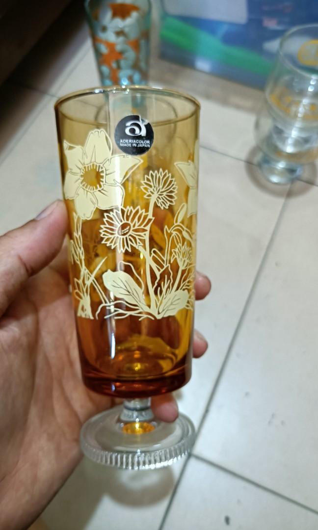 Gelas berkaki vintage, Furniture & Home Living, Home Decor, Vases & Decorative Bowls on Carousell