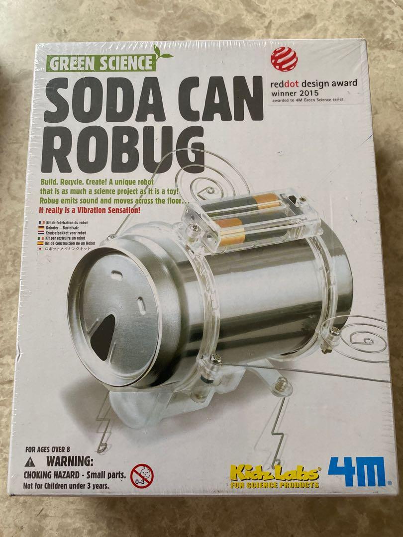 Green Science Kits - Soda Can Robug, Tin Can Robot & Table Top Robot ...