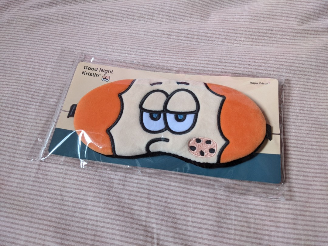 Hapa Kristin Good Night Kristin Sleep Eye Mask, Women's Fashion ...