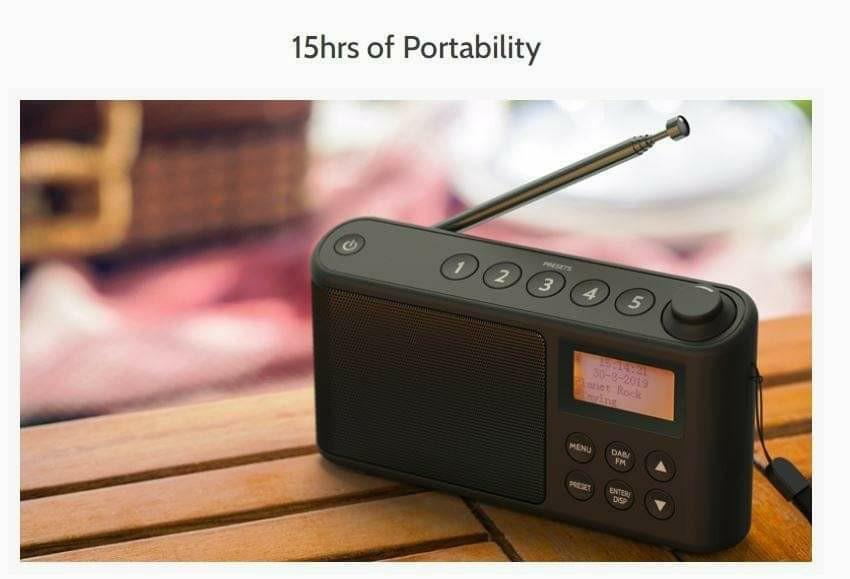 iBox Spectrum Premium Radio with DAB, DAB+ & FM Digital, Black, Audio ...