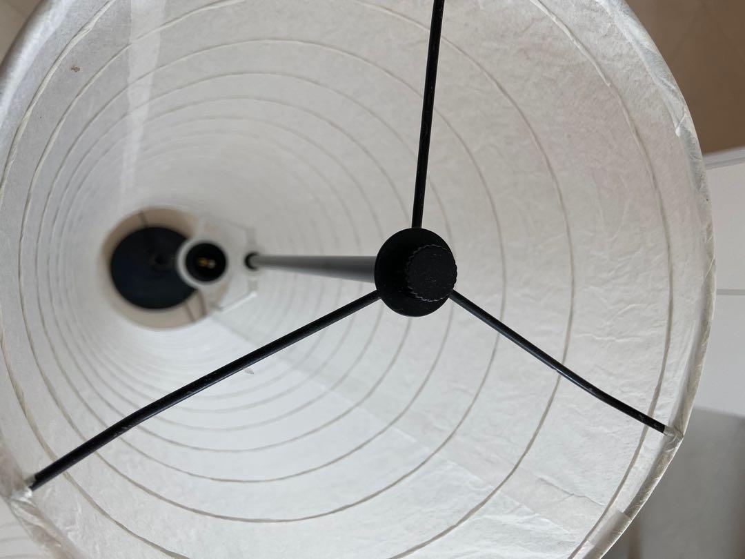 ikea white HOLMO Floor lamp, pair of paper lamps, Furniture & Home ...