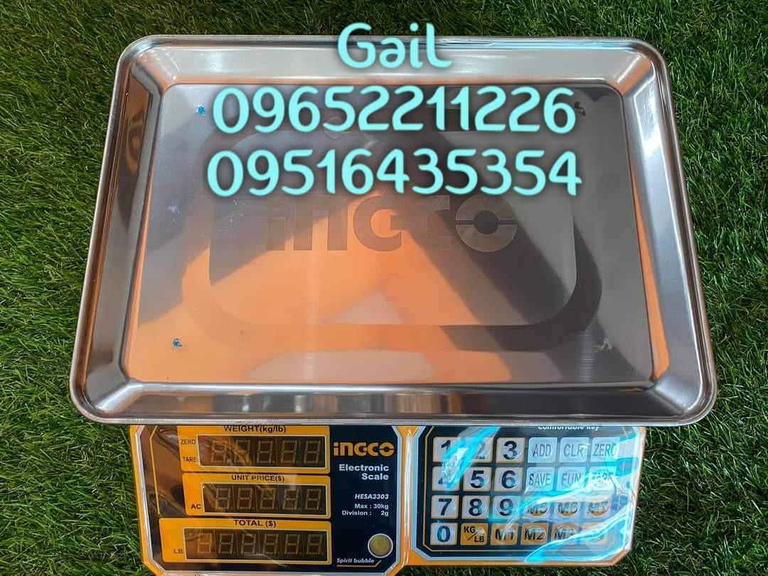 INGCO 30kgs. Electronic Weighing Scale, Commercial & Industrial ...