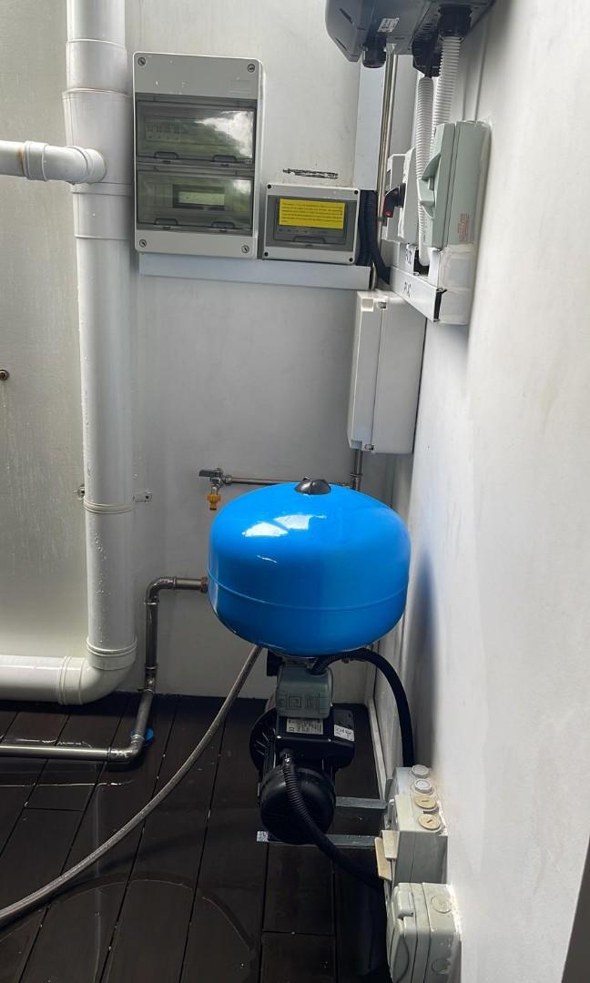 Install water pump system and repair all AC motor, AHU below and motor ...