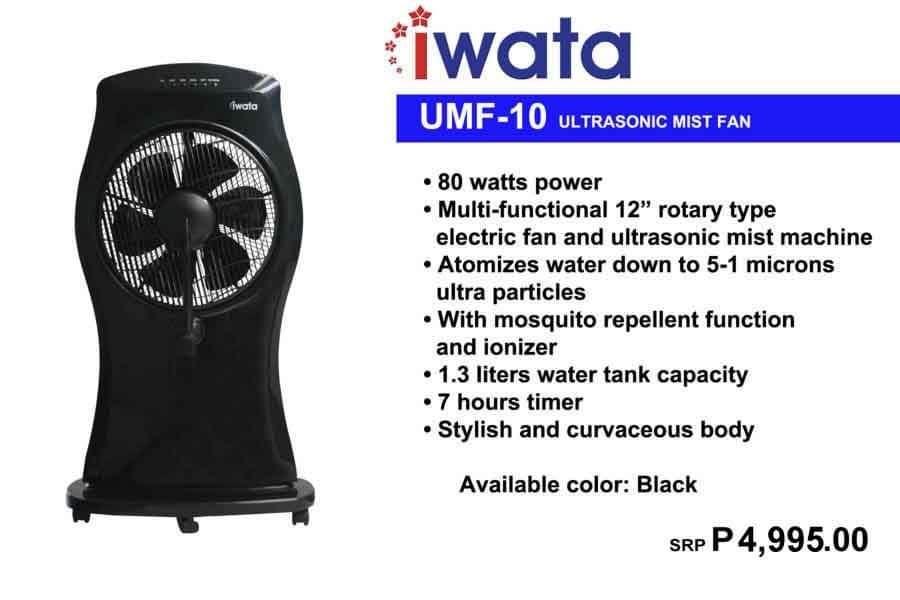 Iwata Mist Fan with ionizer, Furniture & Home Living, Lighting & Fans ...