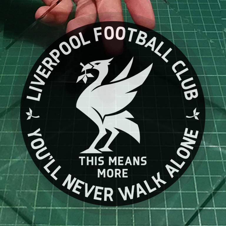 Liverpool Football Club / LFC . White Liverbird on transparent Static ...