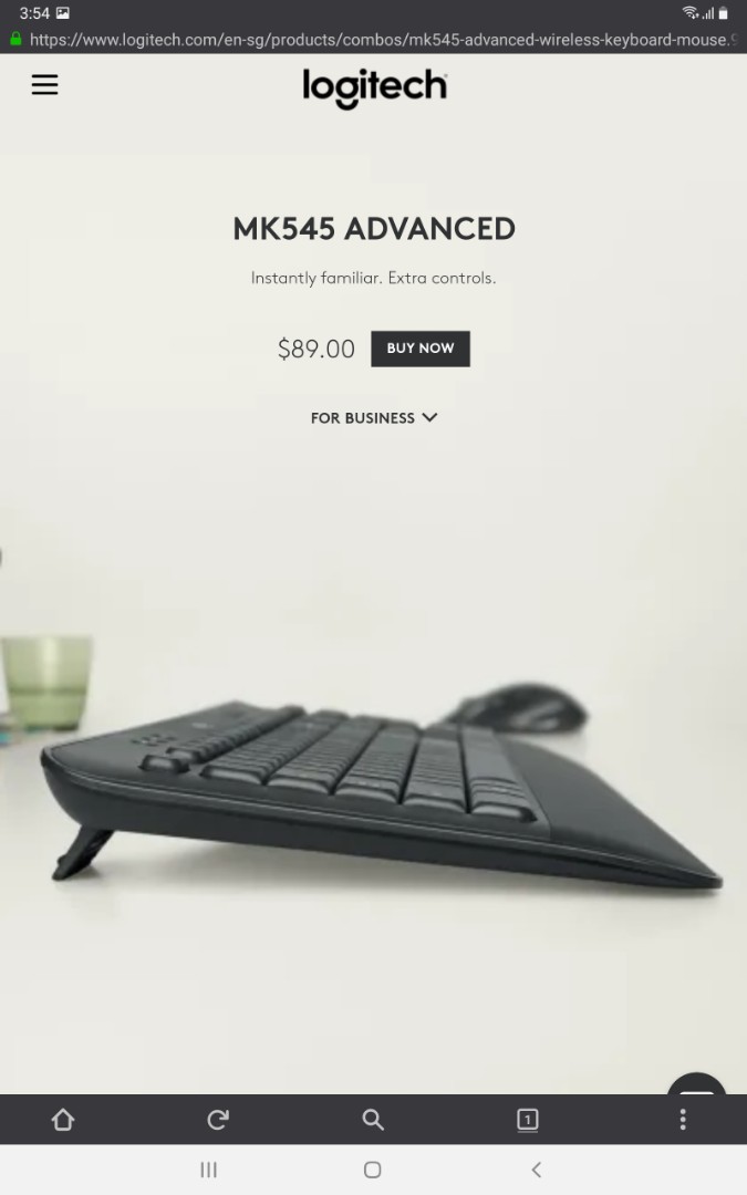 Logitech MK 545 wireless keyboard and mouse combo set, Computers & Tech, Parts & Accessories ...