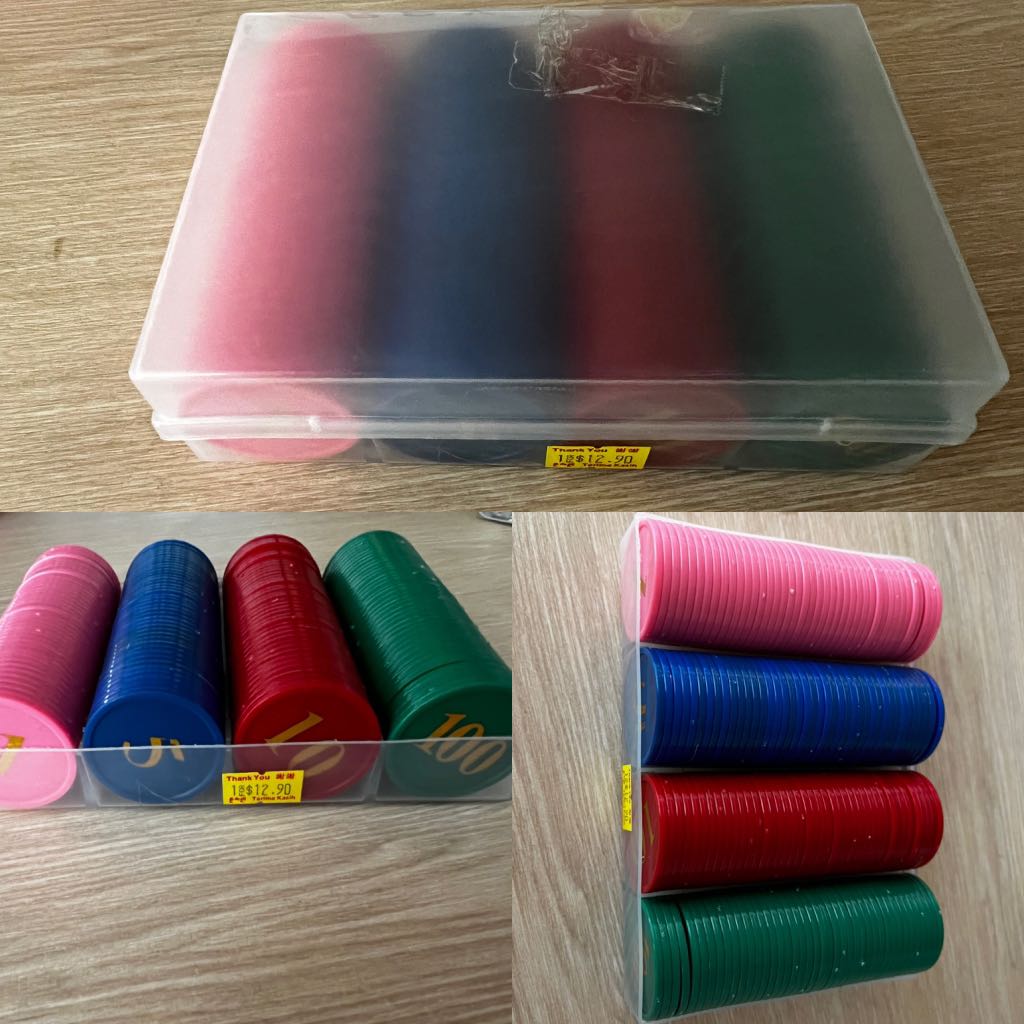 Mahjong chips, Poker chips, Hobbies & Toys, Toys & Games on Carousell