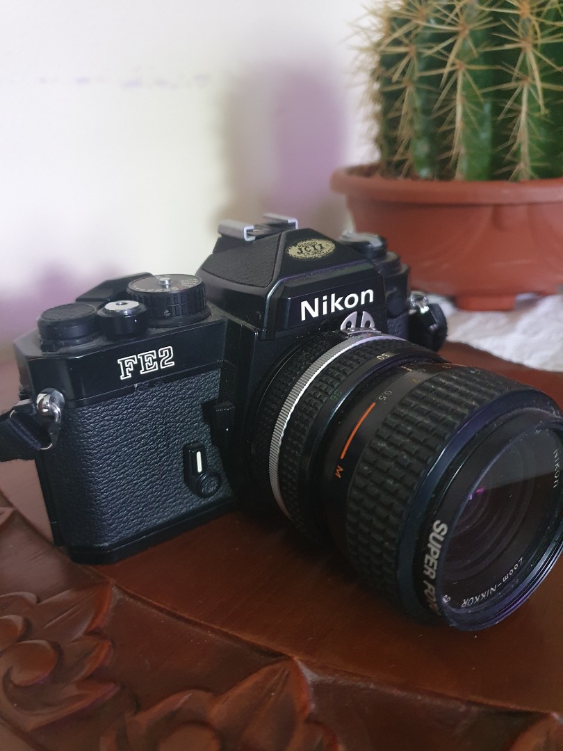 nikon fe2 full set, Photography, Cameras on Carousell