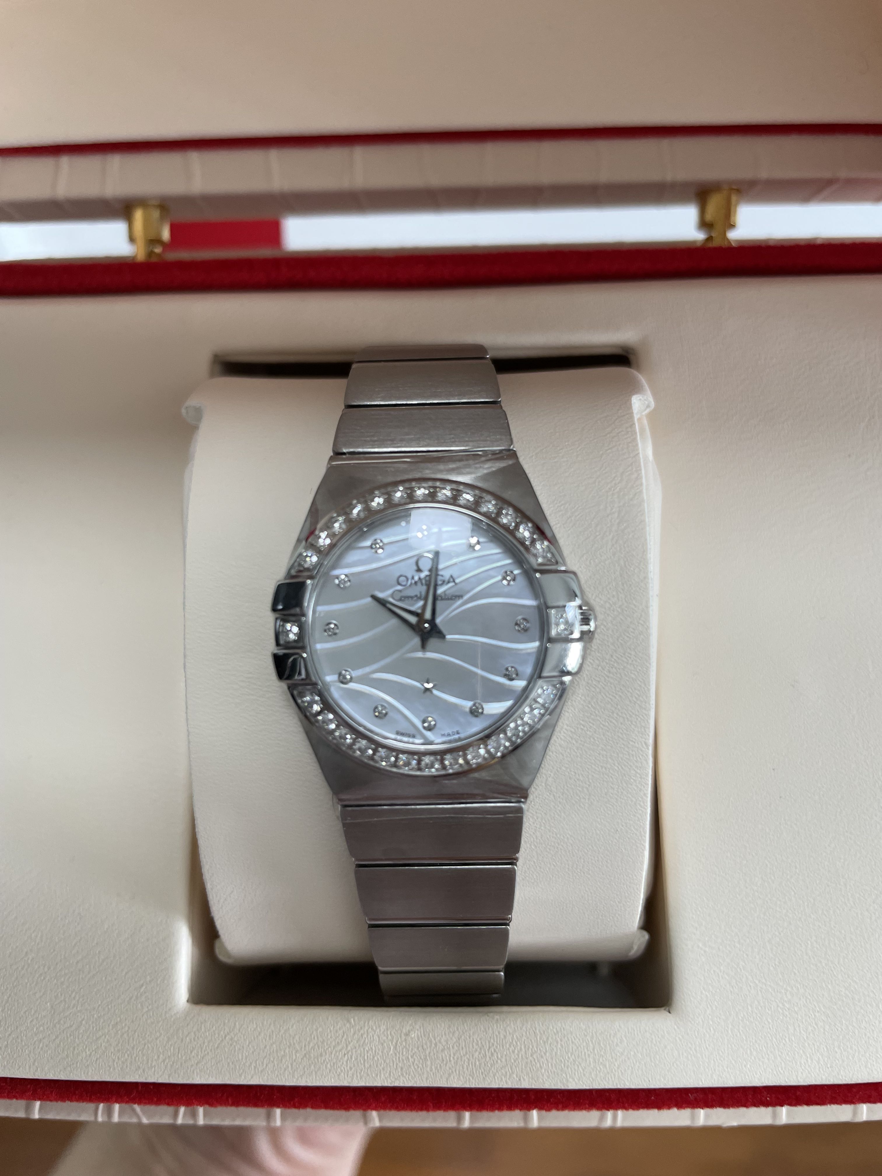 Omega Diamond Watch, Luxury, Watches on Carousell