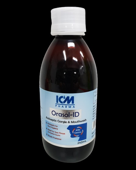Orasol-ID 240ml antiseptic gargle and mouthwash, Health & Nutrition ...