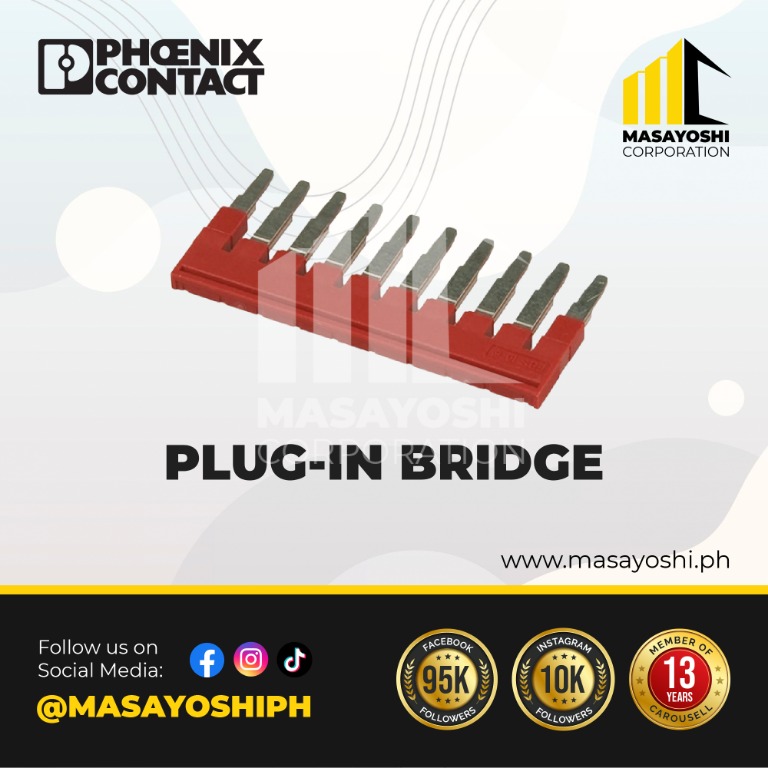 Phoenix Contact FBS 10-6 Plug-in bridge | Model# 3030271 | Terminal ...